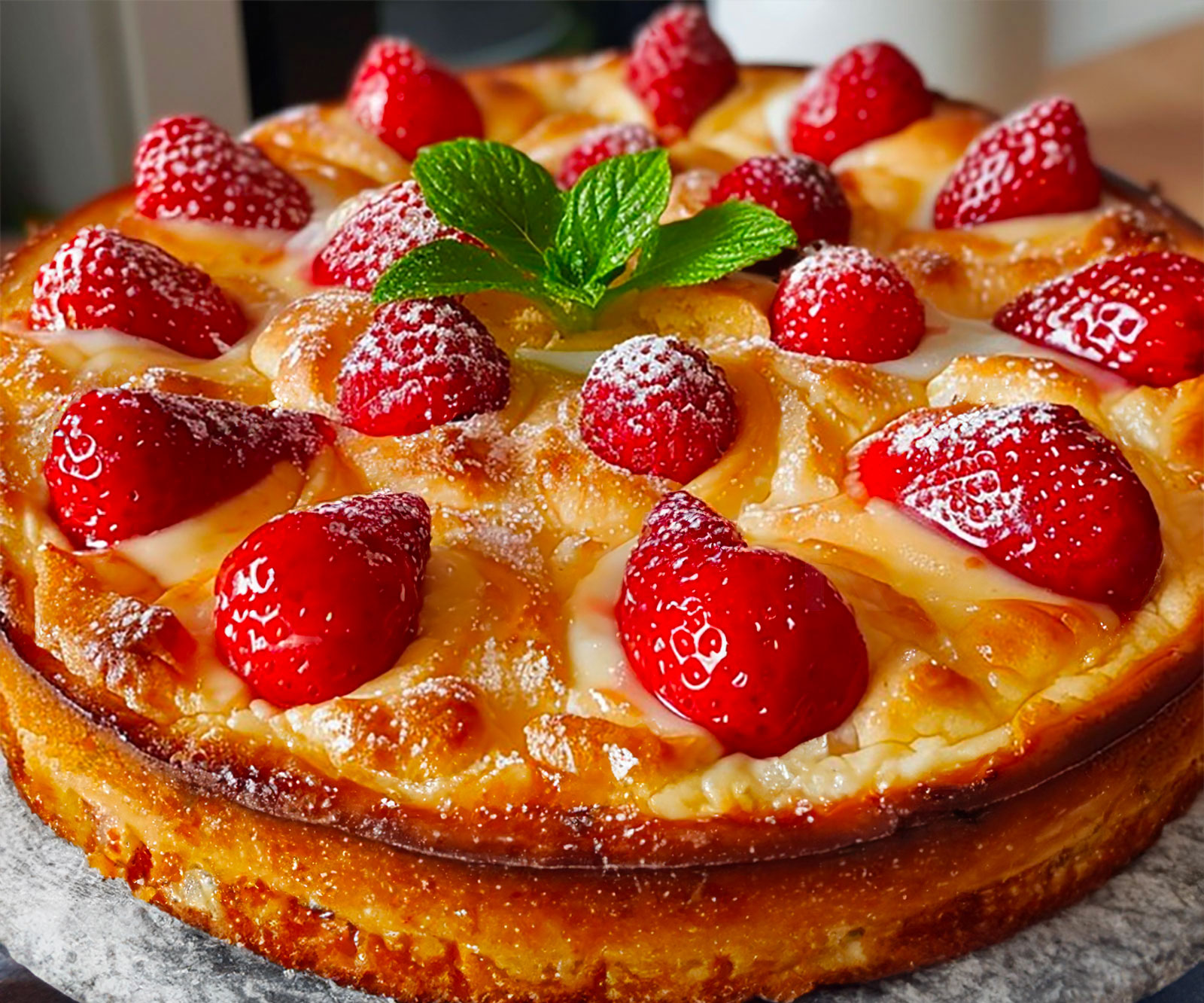 Gâteau au Yaourt aux Fraises – Chef