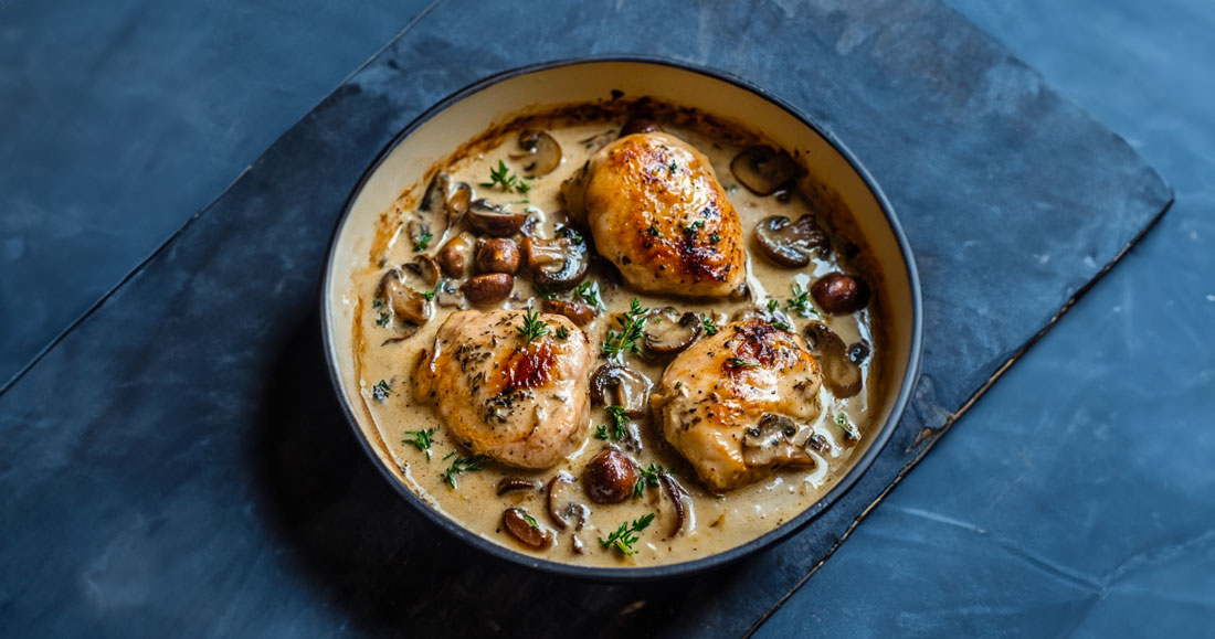 Poulet au Porto et Champignons – Chef