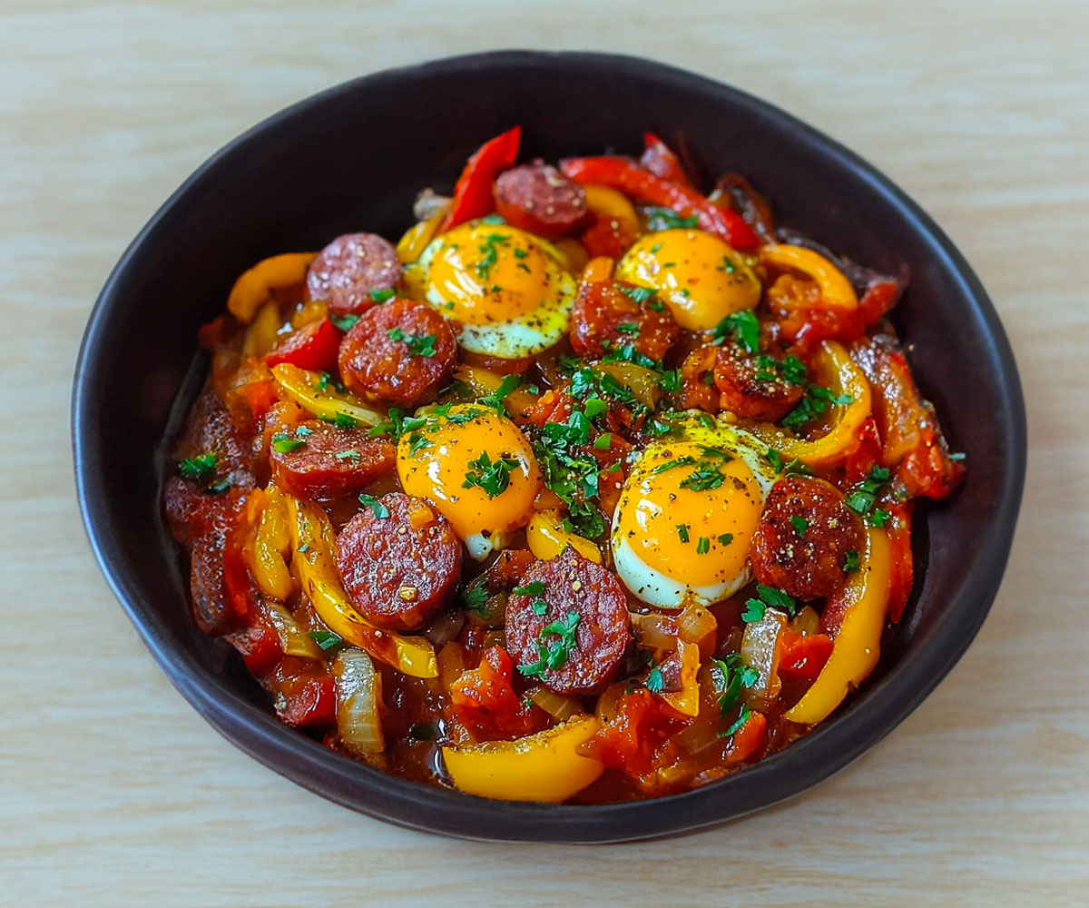 Chachouka au Chorizo : Une Fusion de Saveurs Méditerranéennes et ...