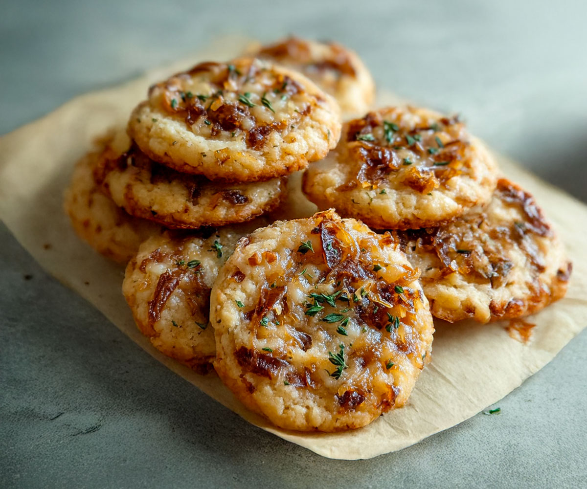 Cookies Salés aux Oignons Caramélisés et Comté – Croustillants et ...