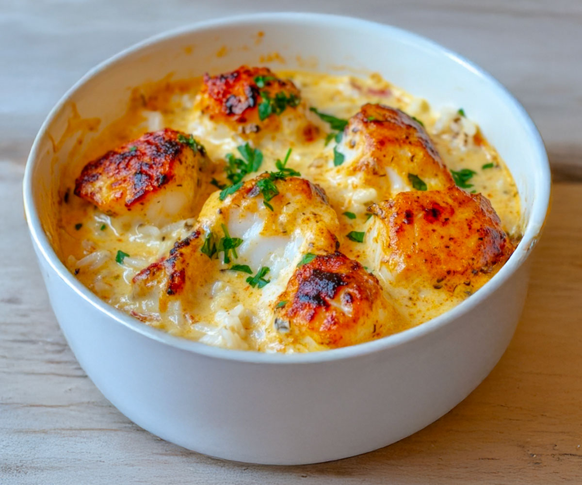 Cassolette de Lotte au Curry Doux et Riz Parfumé 🐟🍛 – Chef
