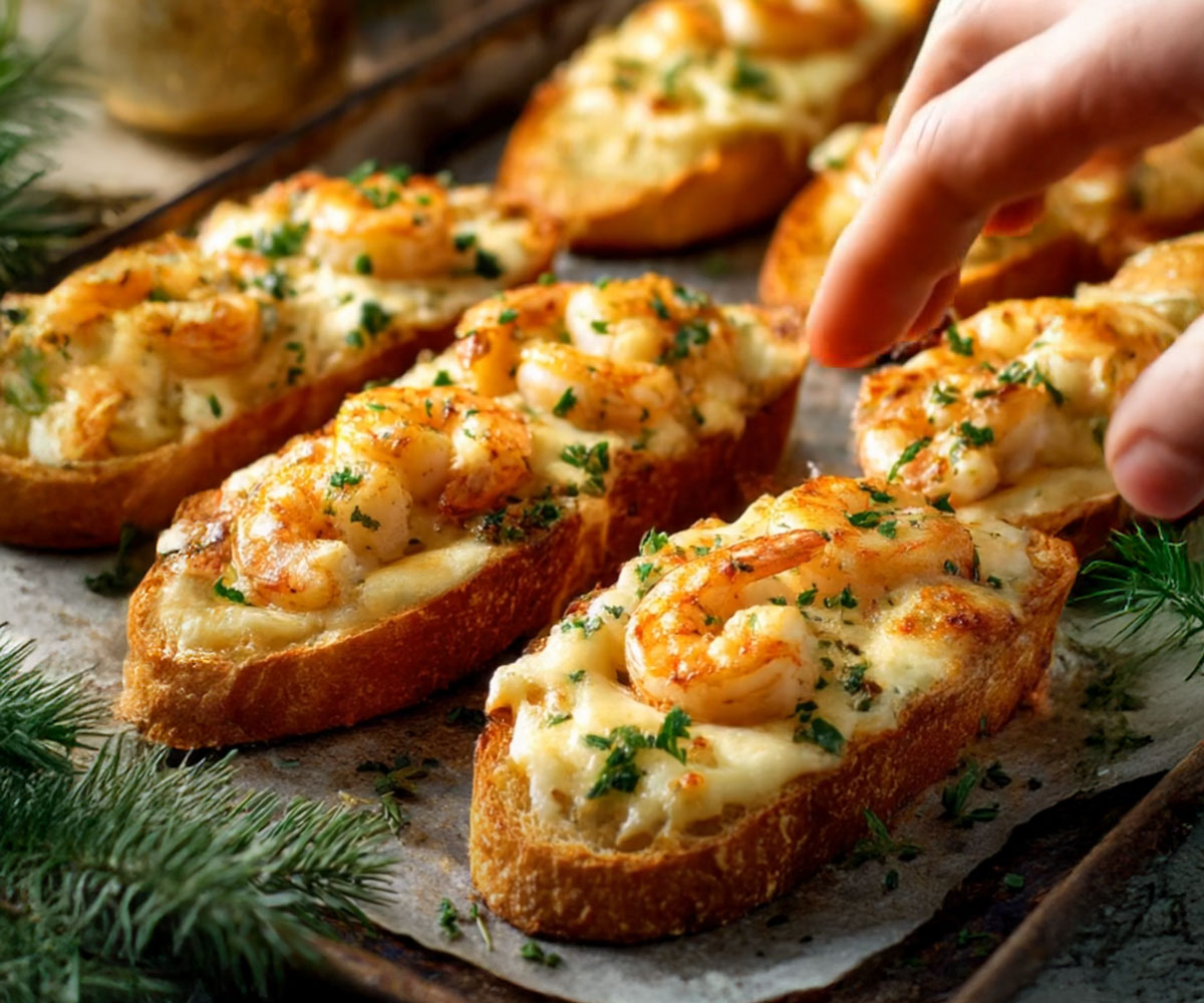 Pain à l’Ail Gratiné aux Crevettes – L’Apéritif Festif Par Excellence 🦐 ...